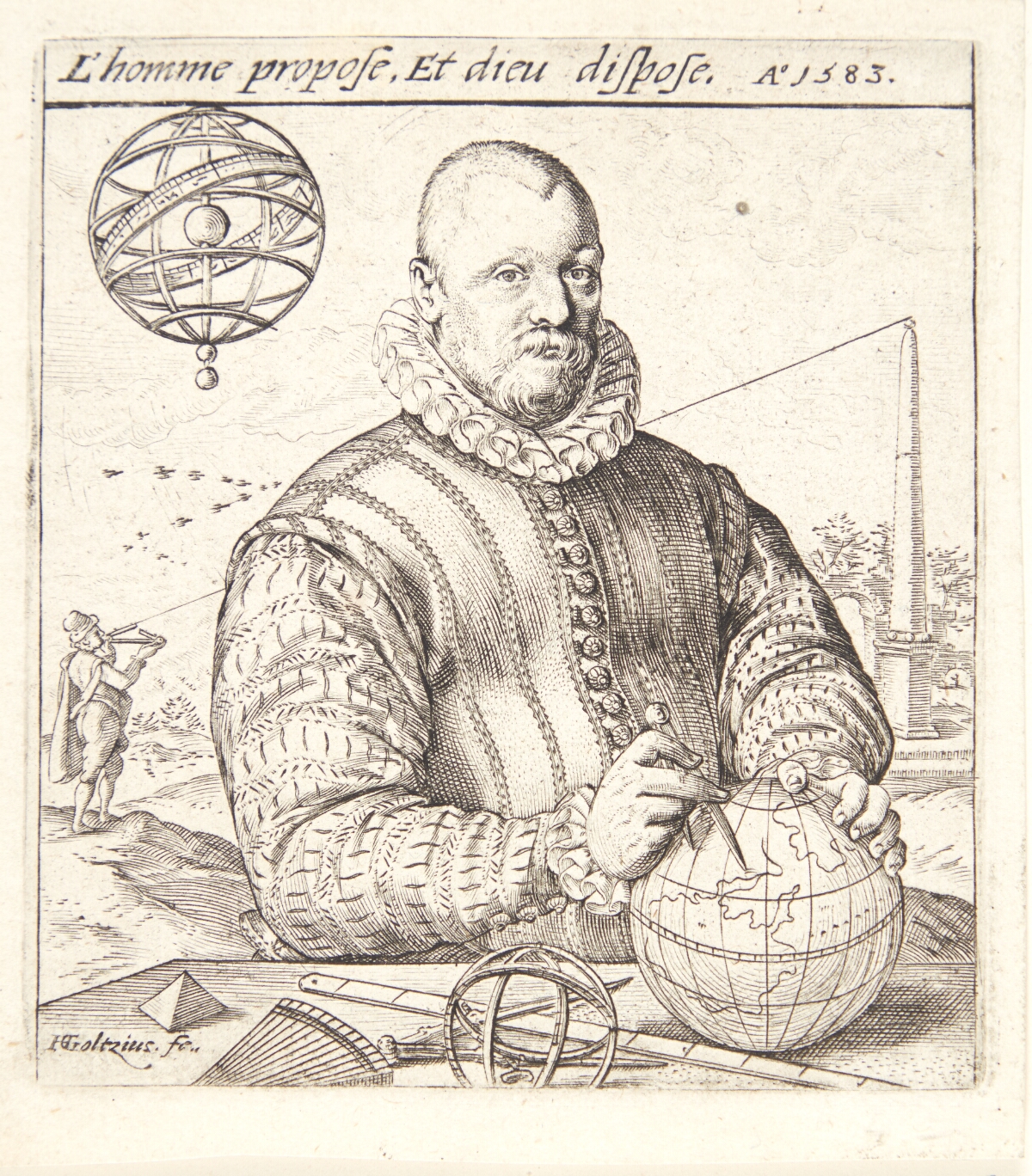 Nicolaus Petri van Deventer, 1583 – 1563, Hendrick Goltzius | SMK Open
