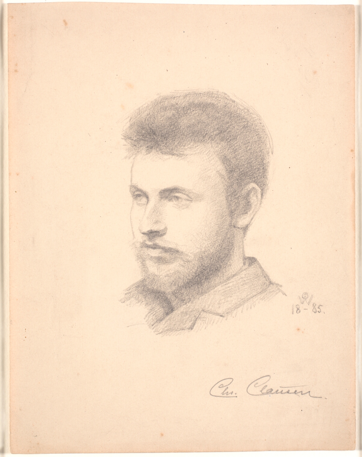 Portræt af maleren Christian Clausen, 1885, J.F. Willumsen | SMK Open