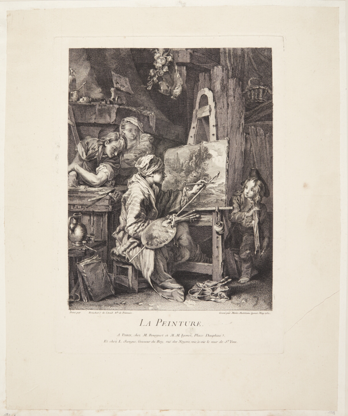 Maleriet (La Peinture), 1752, Marie Madeline Igonet, Francois Boucher ...