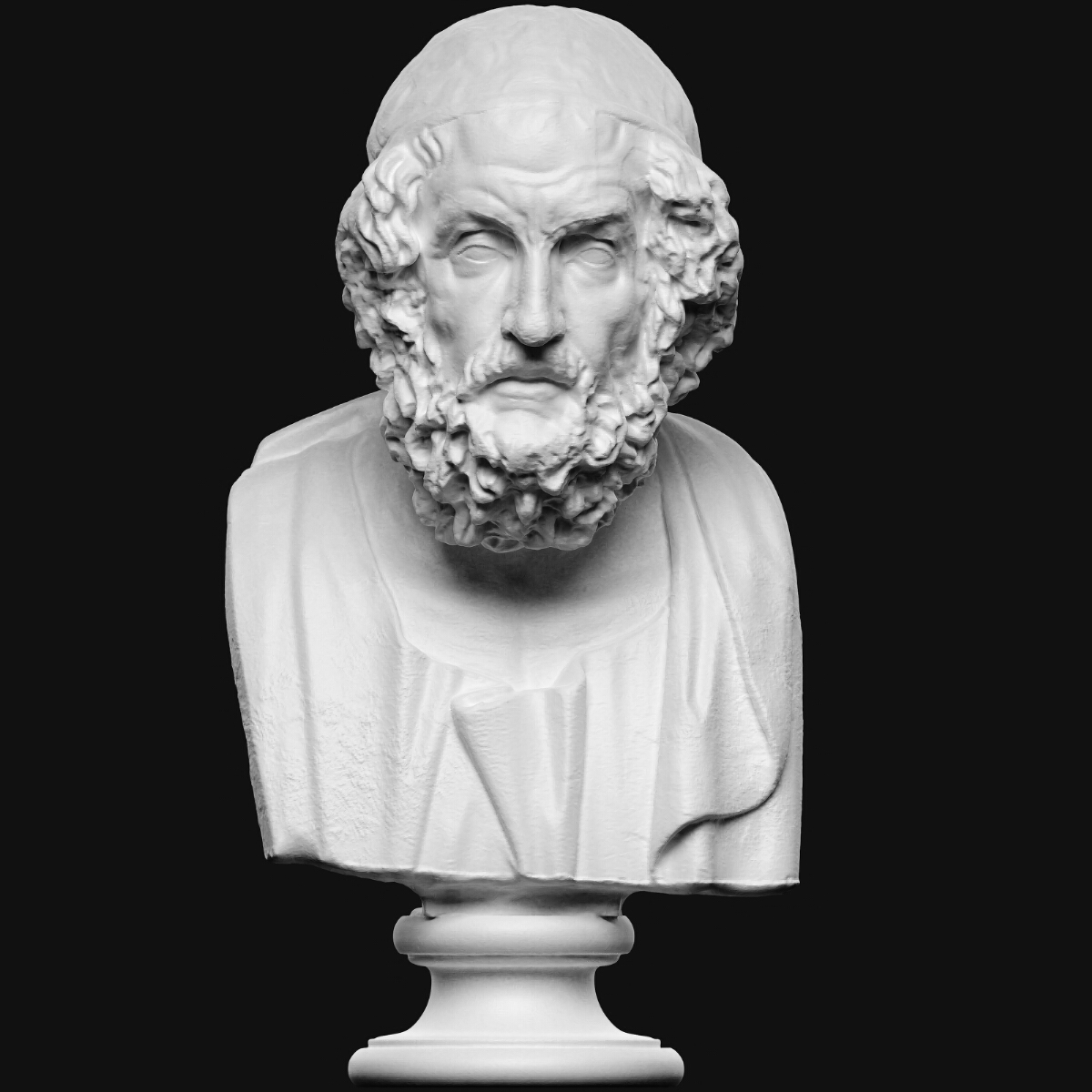 Portræt af Homer (8. årh. f.Kr.), græsk digter, Ukendt | SMK Open