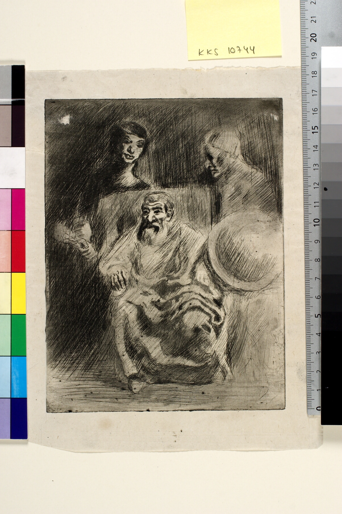 En gammel mand i en lænestol, 1902, Oluf Hartmann | SMK Open