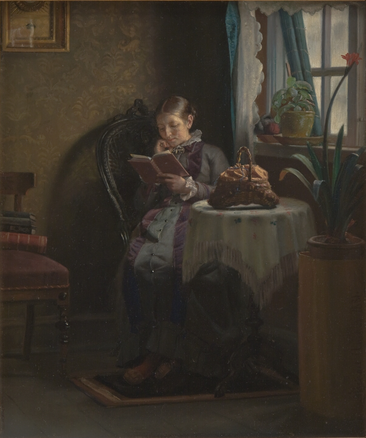 Anna Ancher læsende, 1881, Michael Ancher | SMK Open