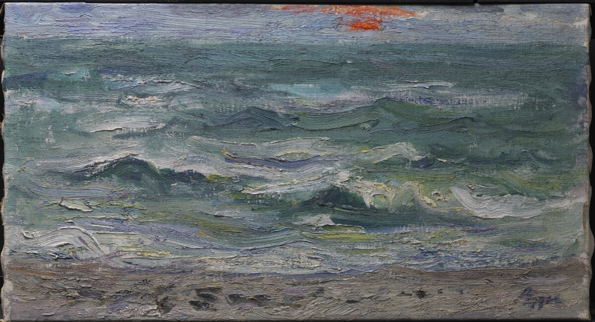 Bølger. Hvide Sande, 1934, Knud Agger | SMK Open