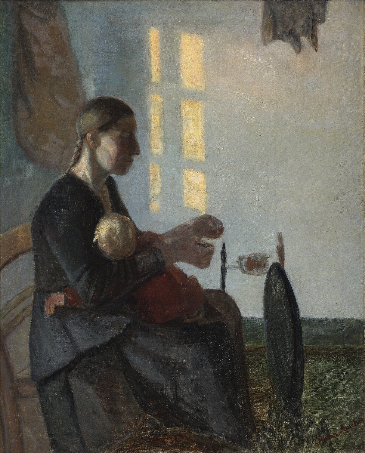 Mor og barn, 1888, Anna Ancher | SMK Open