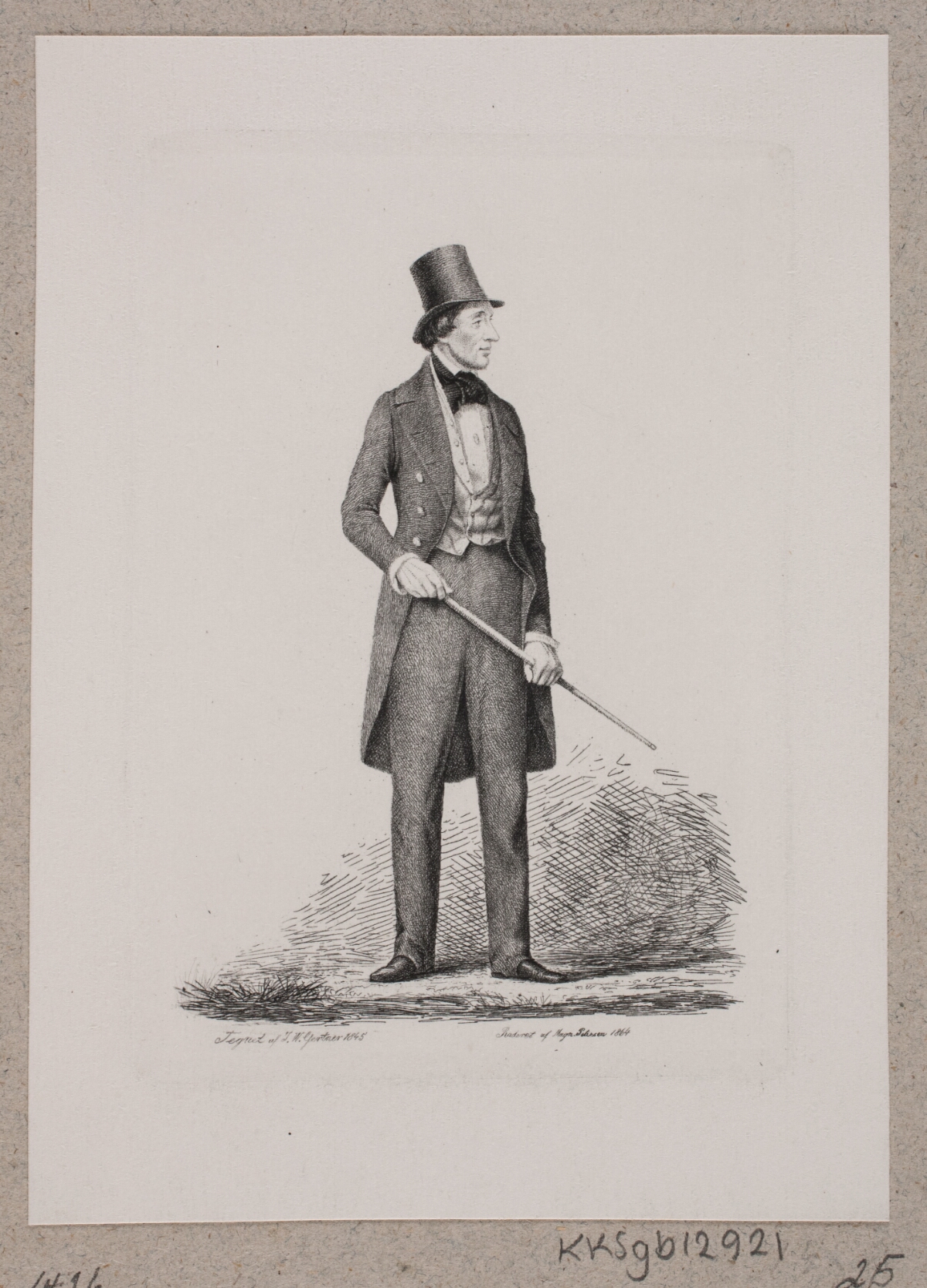 H. C. Andersen, 1864, Julius Magnus-Petersen, J.V. Gertner, Den Danske ...