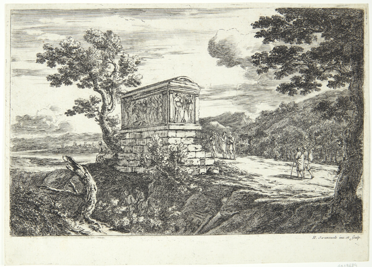 Antik sarkofag, 1600 – 1700, Herman van Swanevelt | SMK Open