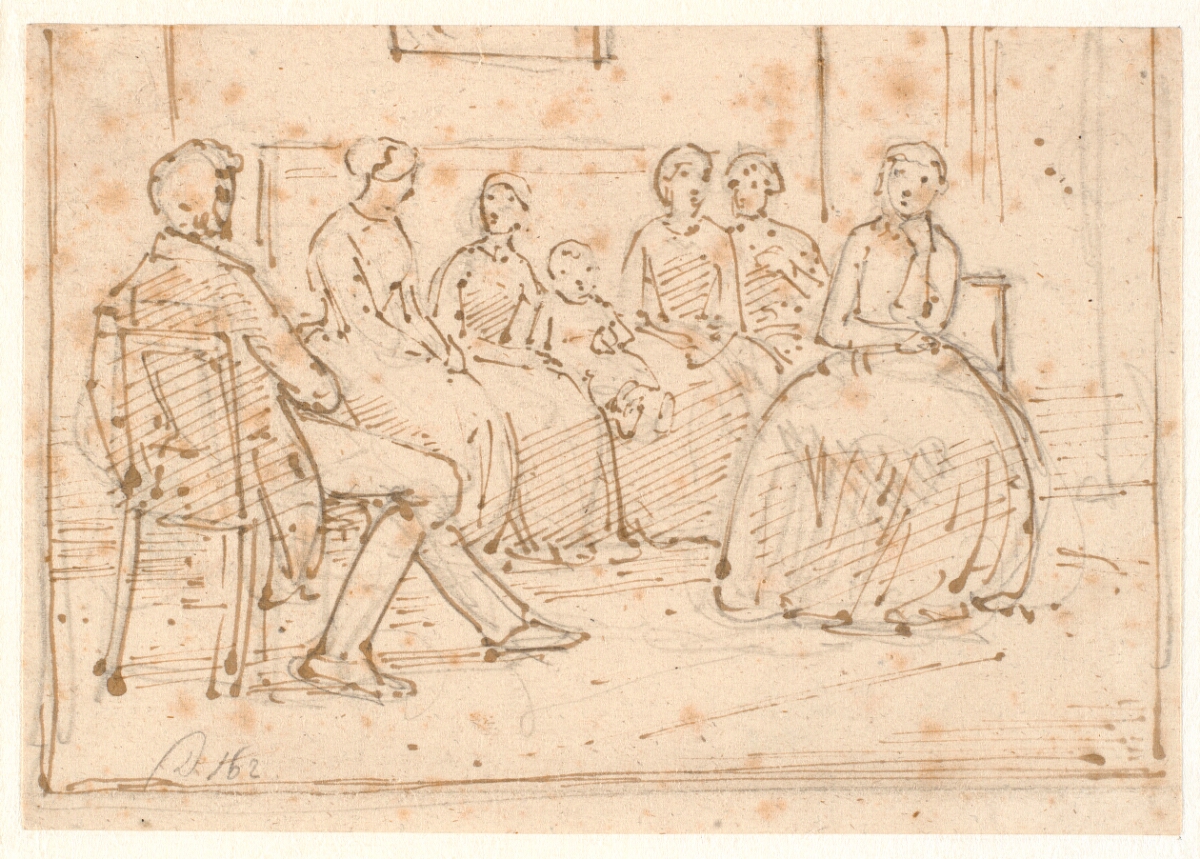 Et københavnsk hjem, 1810 – 1873, Wilhelm Marstrand | SMK Open