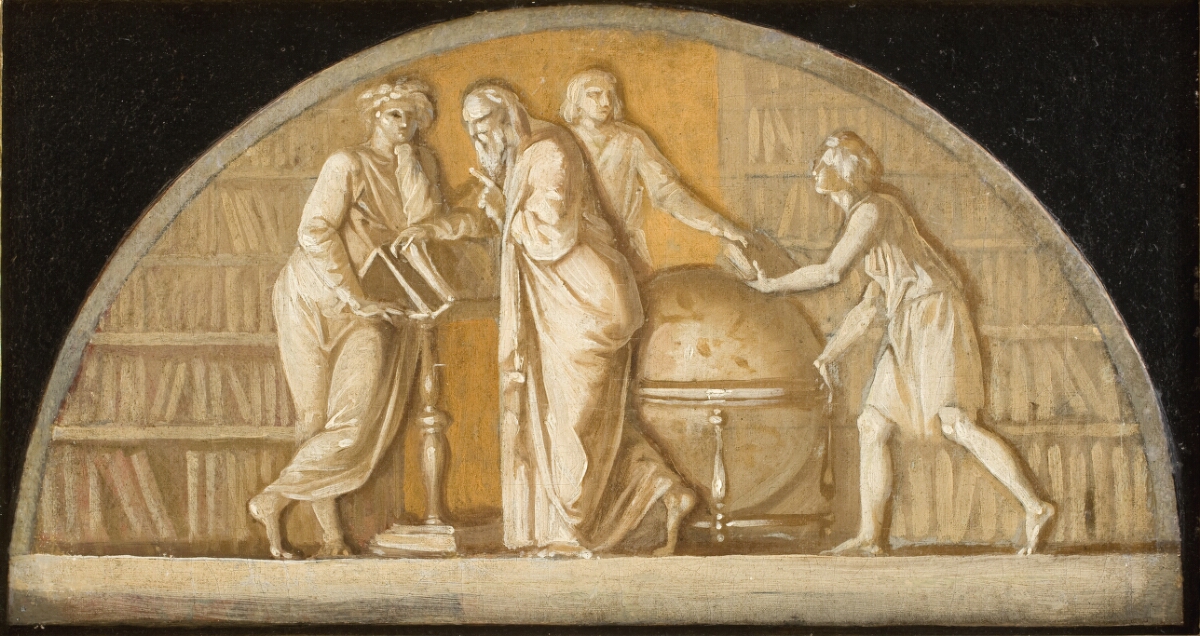Oprettelsen af Det Kongelige Bibliotek. Allegori, 1781 – 1784, Nicolai ...