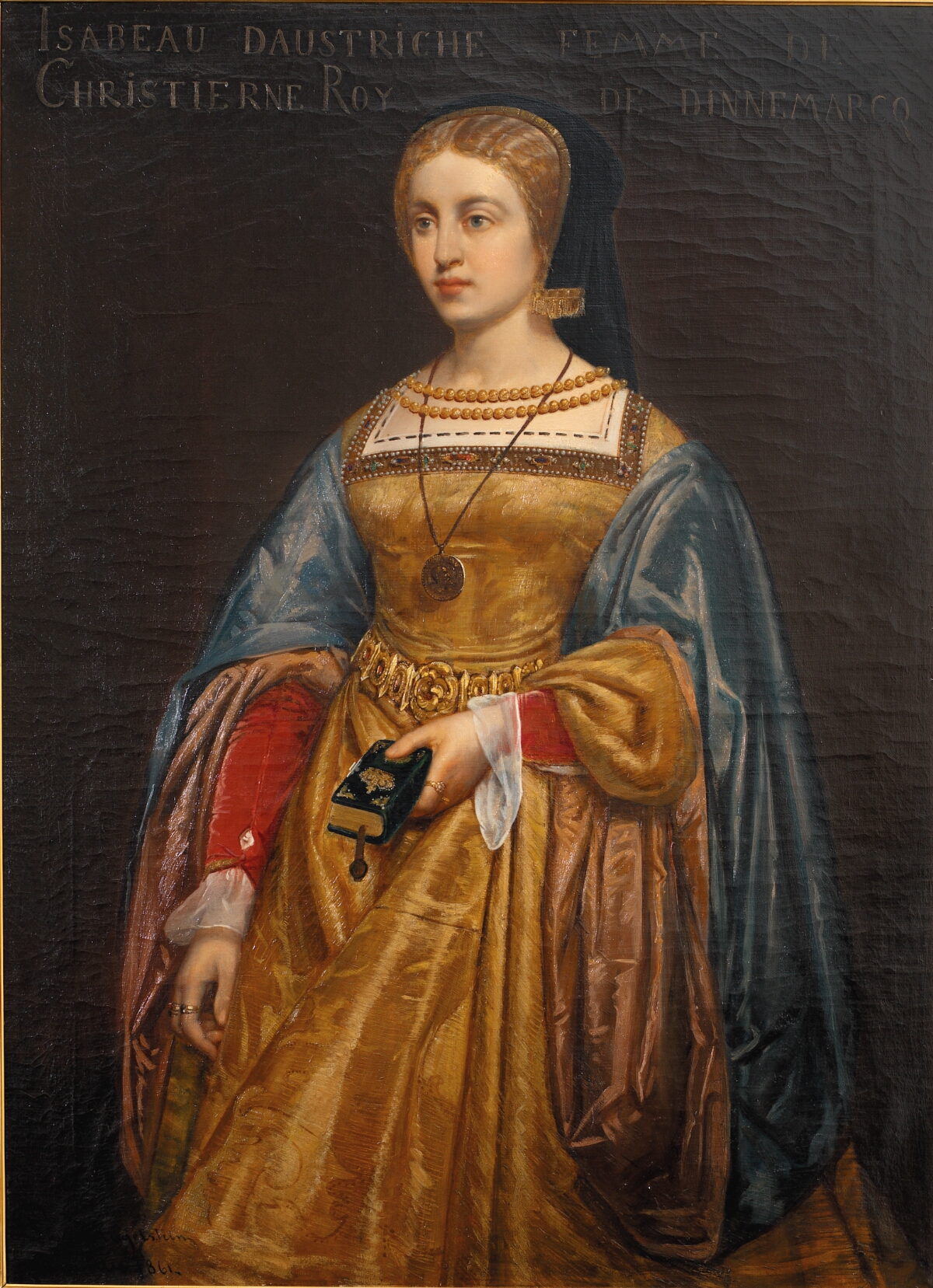Elisabeth, Christian II's dronning, 1861, Poul Hagelstein | SMK Open