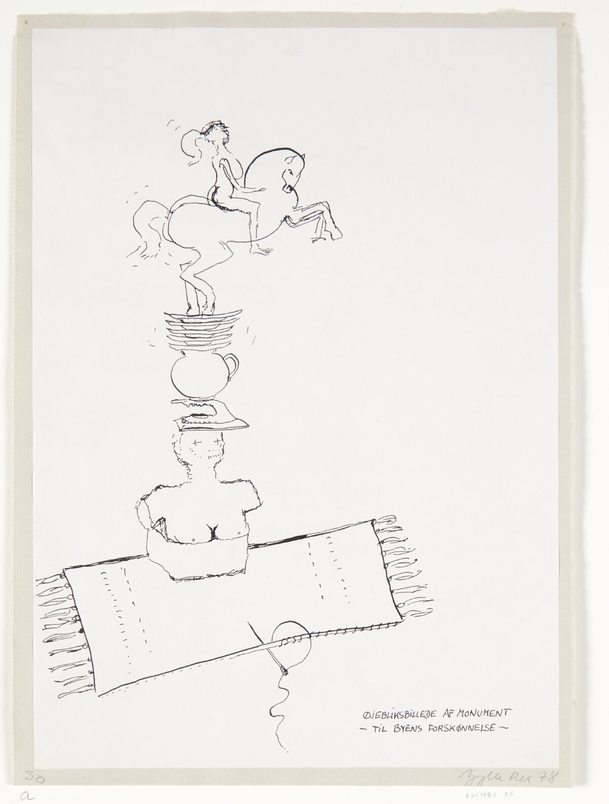 Tegning, 1978, Jytte Rex | SMK Open
