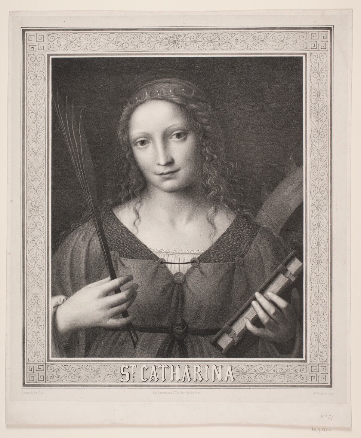 St. Katarina, 1800 – 1899, Peter Henrik Gemzøe, Leonardo da Vinci ...