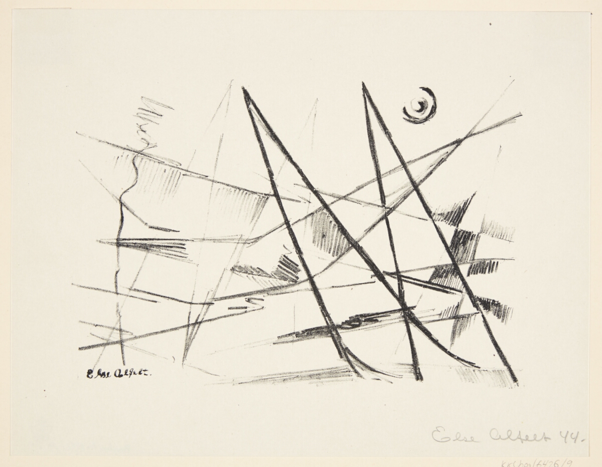 Lyrik og grafik, 1944, Alfelt, Else, Christoffersen, Frede, Sterup ...