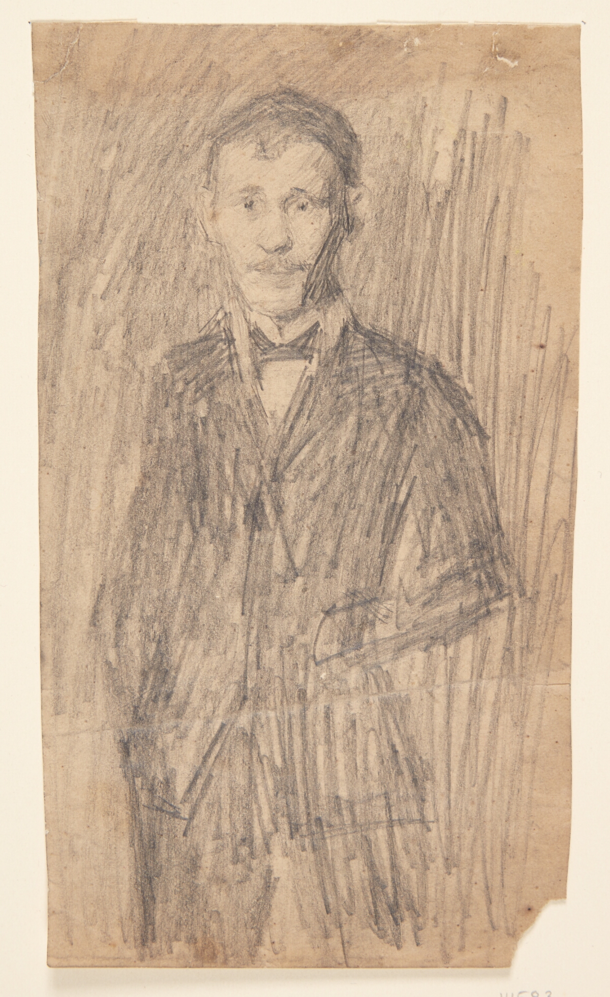Portrætstudie af maleren Karl Schou, 1892, Johannes Larsen | SMK Open