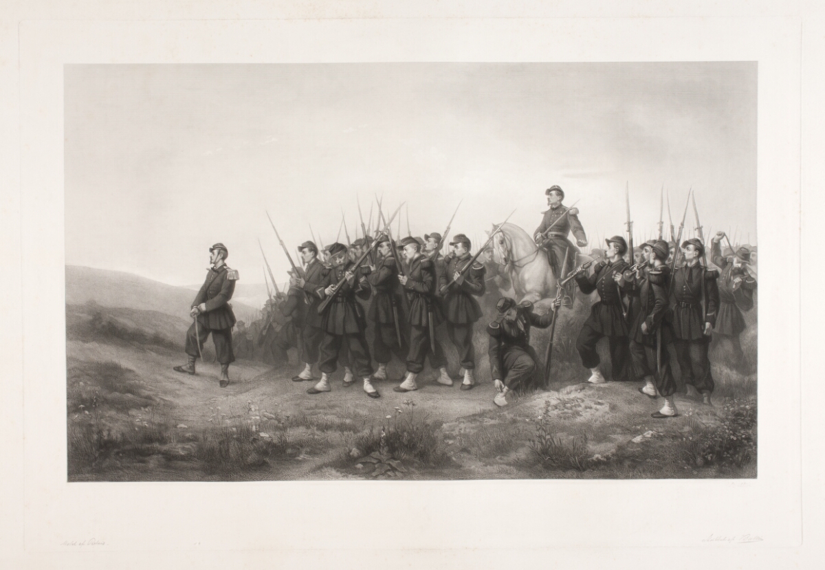 Morgenen før slaget, 1848 – 1870, Joel Ballin, Paul Alexandre Protais ...