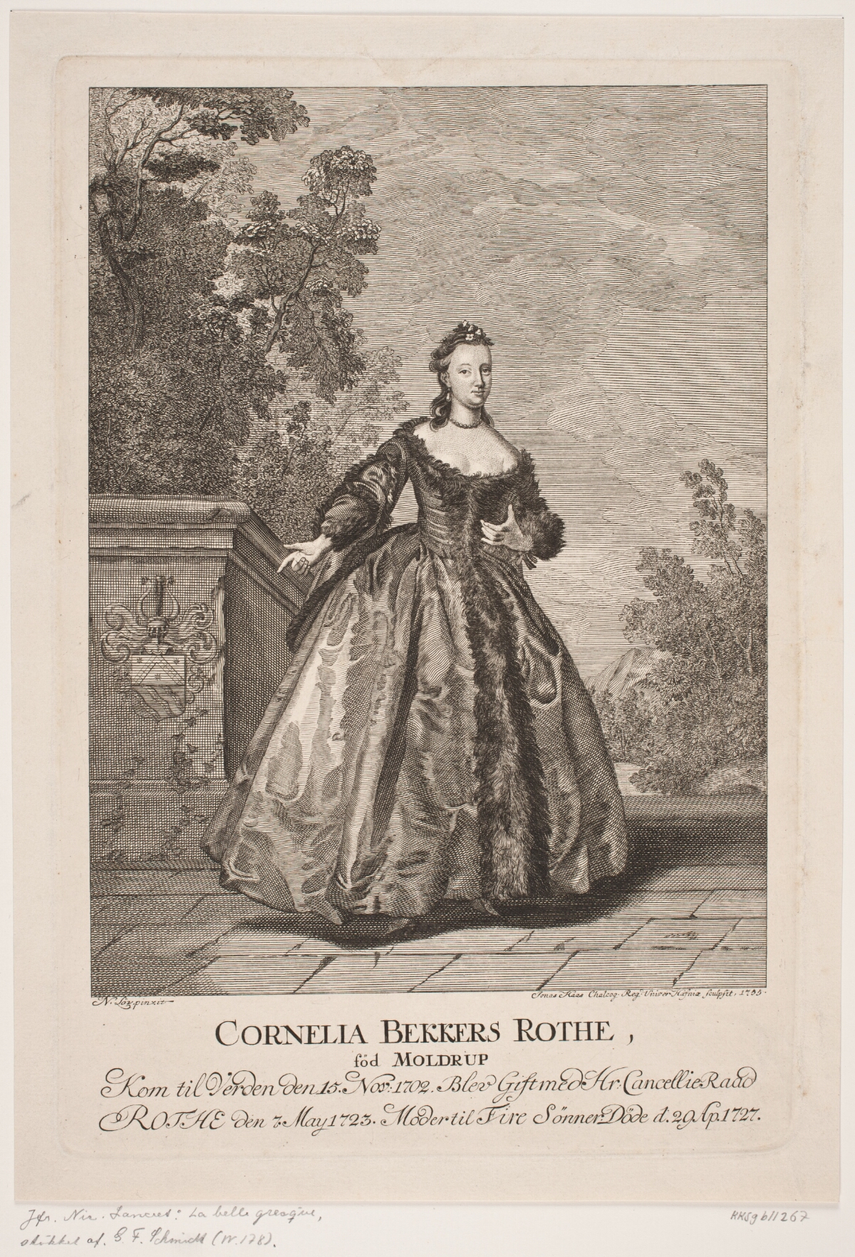 Cornelia Rothe, 1755, Jonas Haas, N. Løv | SMK Open