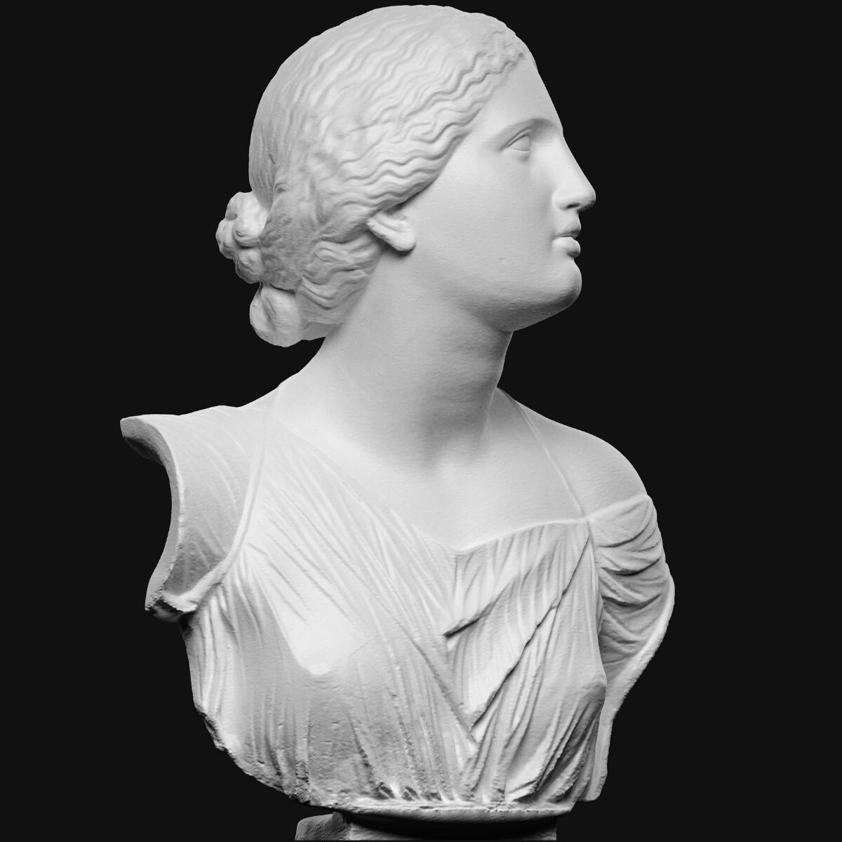 Buste fra statue af en niobide pige, Ukendt | SMK Open