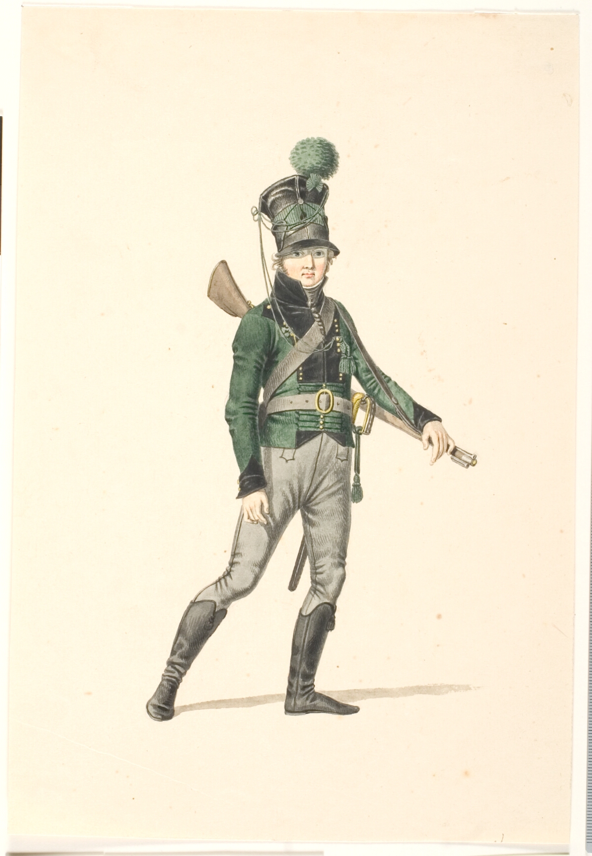 Kongelig livjæger, 1807, Johannes Senn | SMK Open