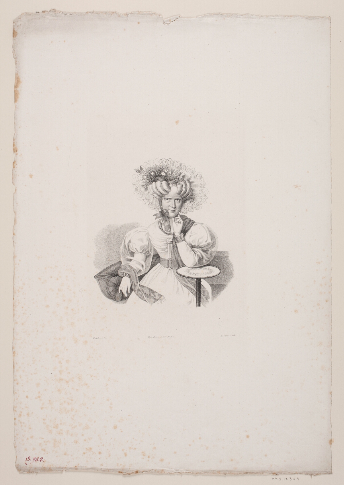 Prinsesse Caroline, 1832, David Monies, Laurent Grünbaum, N.B. Krossing ...