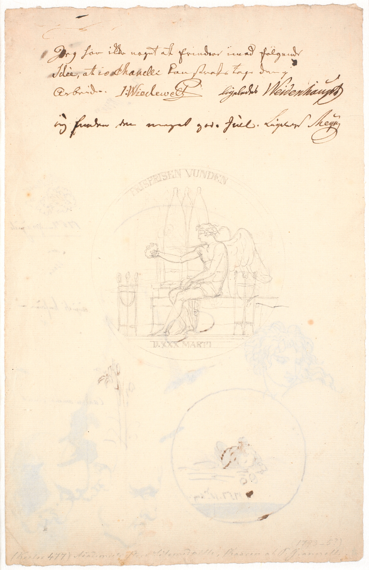 En siddende genius, 1743 – 1809, Nicolai Abildgaard | SMK Open