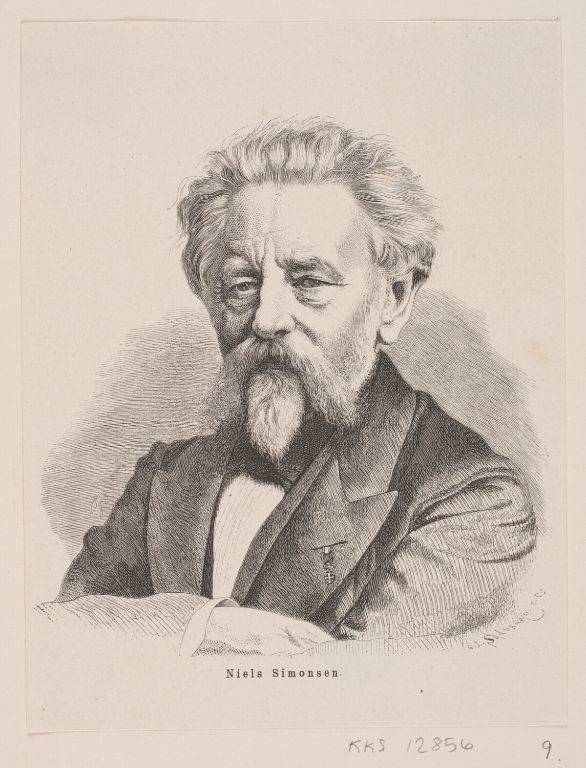 N. Simonsen, 1877, Carl Leonard Sandberg, Christian Frederik Bayer ...