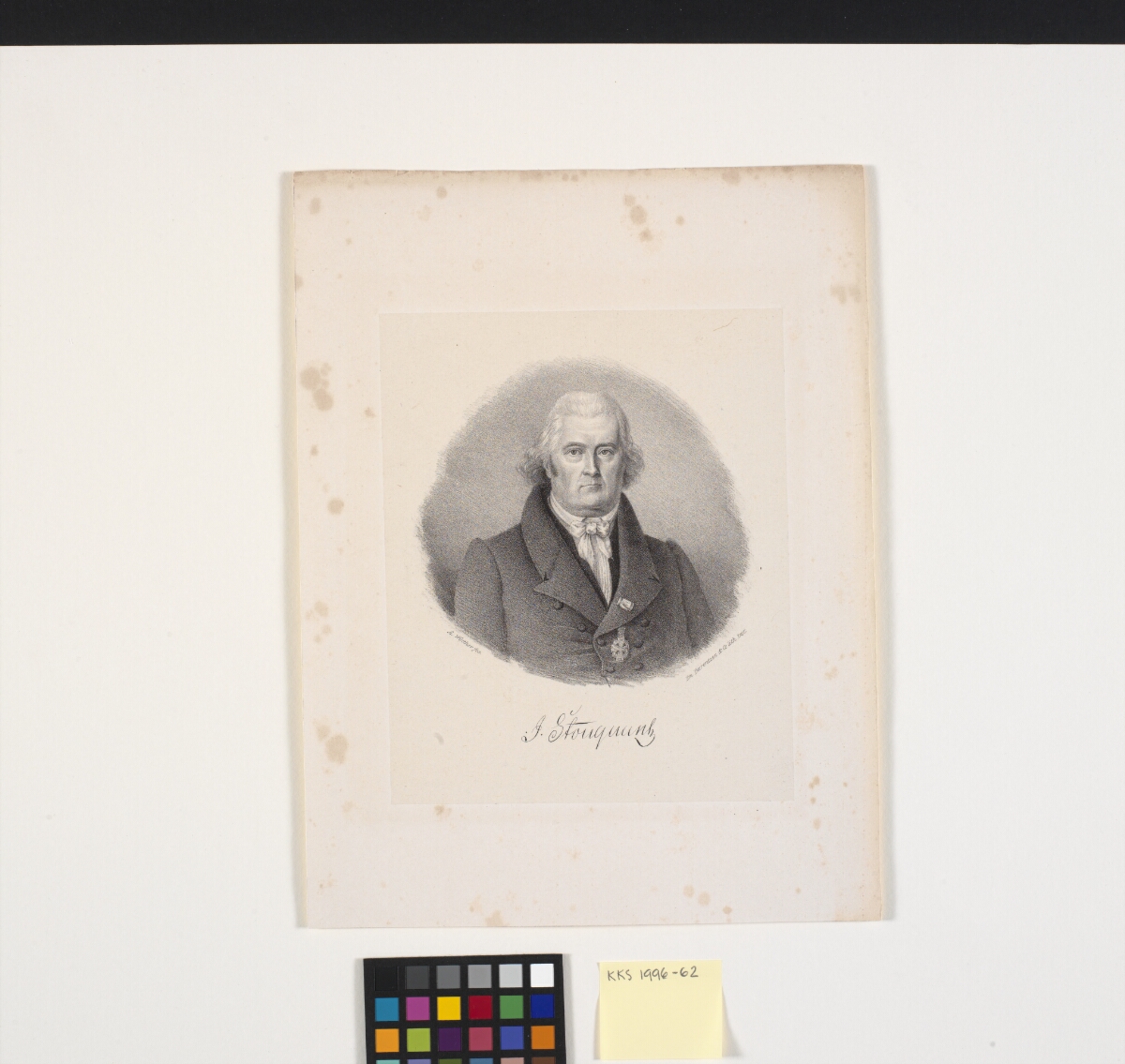 Portræt af Jens Stougaard, 1837 – 1874, Anthon Winther, Em. Bærentzen's ...