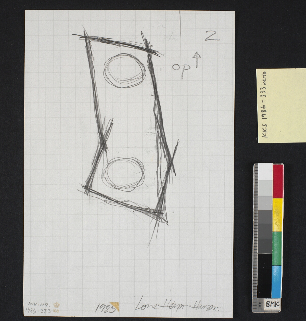 Tegning, 1983, Lone Høyer Hansen | SMK Open