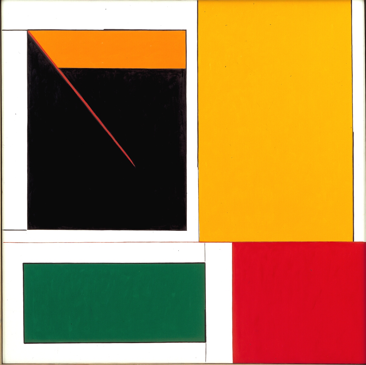 Den sorte firkant ved dag og ved nat. Opus 4, 1980, Richard Mortensen ...