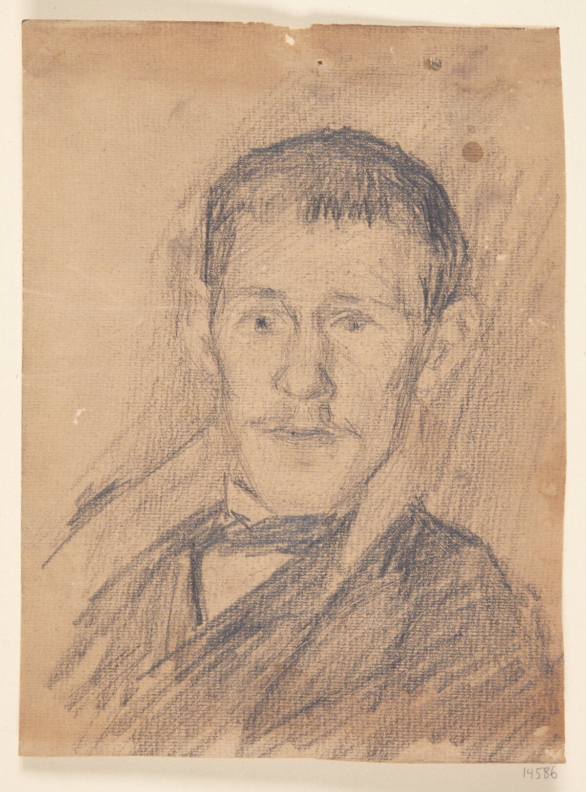 Portrætstudie af maleren Karl Schou, 1892, Johannes Larsen | SMK Open