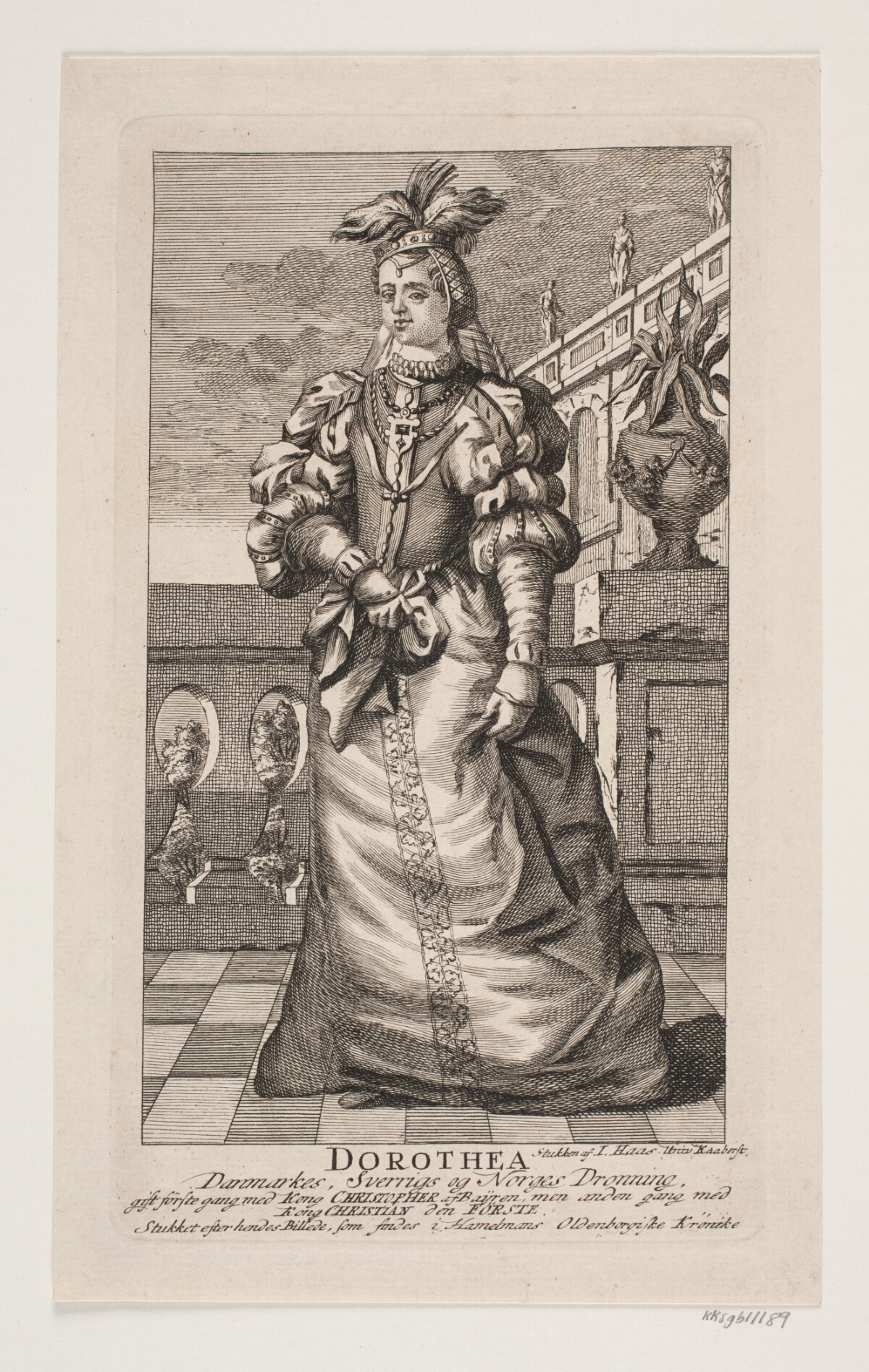 Dorothea af Brandenburg, 1750 – 1759, Jonas Haas | SMK Open