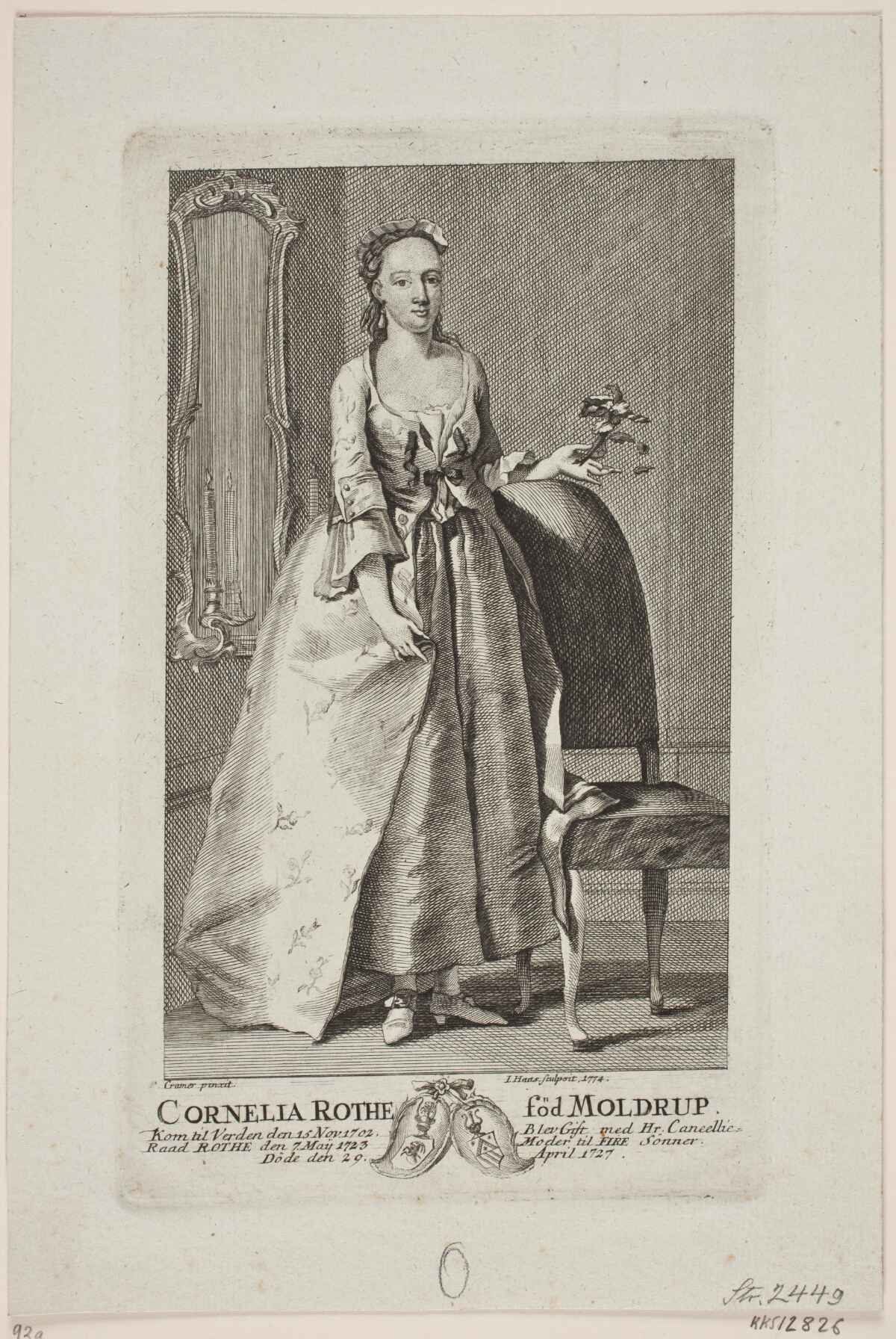 Cornelia Rothe, 1774, Jonas Haas, Frederik Cramer | SMK Open