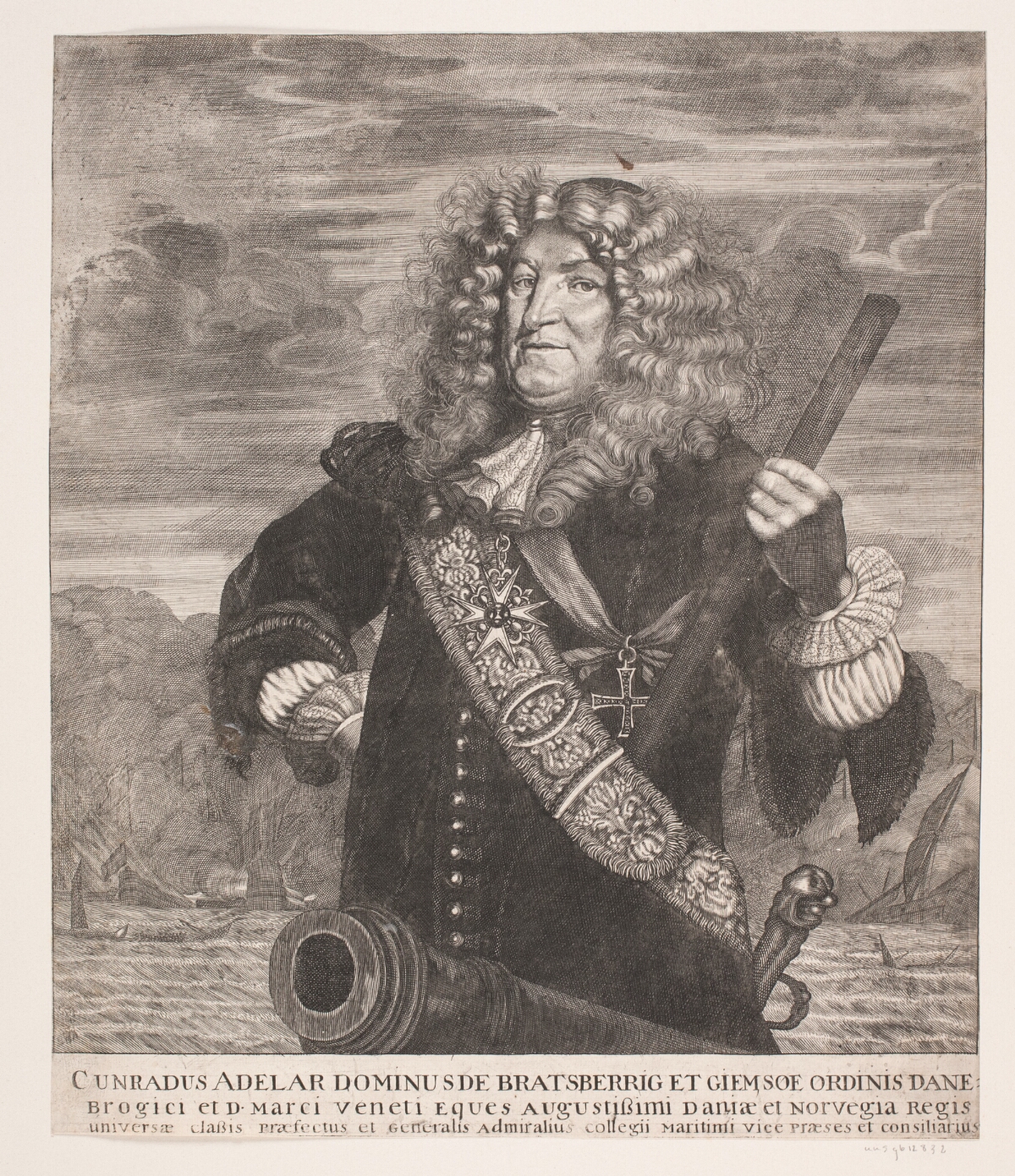 Admiral Cort Adeler, 1670 – 1675, Ubekendt | SMK Open