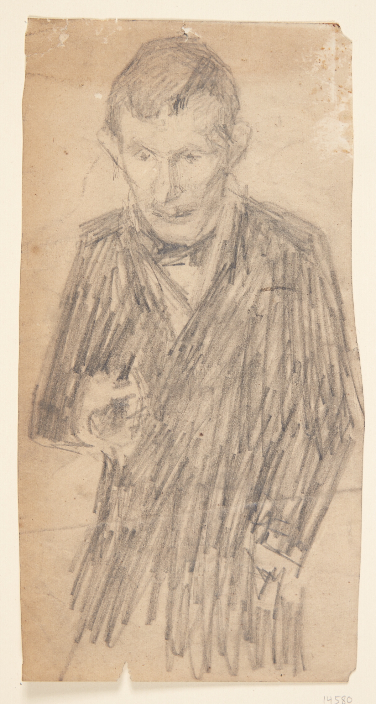Portrætstudie af maleren Karl Schou, 1892, Johannes Larsen | SMK Open