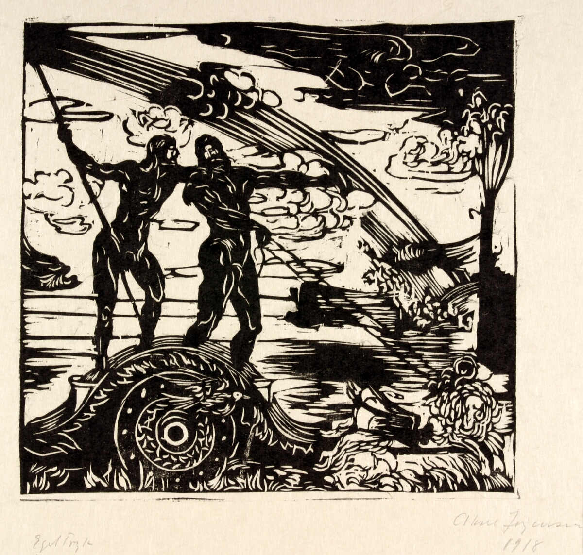 Thor og Loke, 1918, Aksel Jørgensen | SMK Open