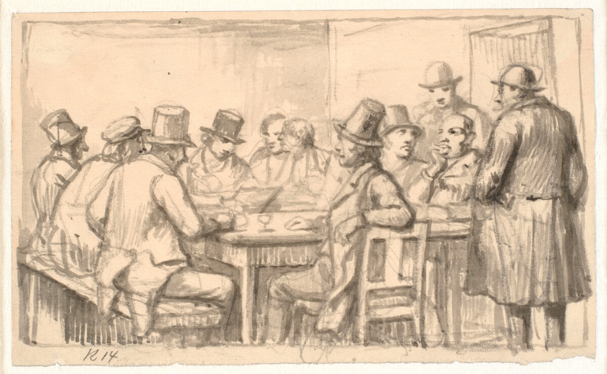 Politikere i en krostue, 1810 – 1873, Wilhelm Marstrand | SMK Open