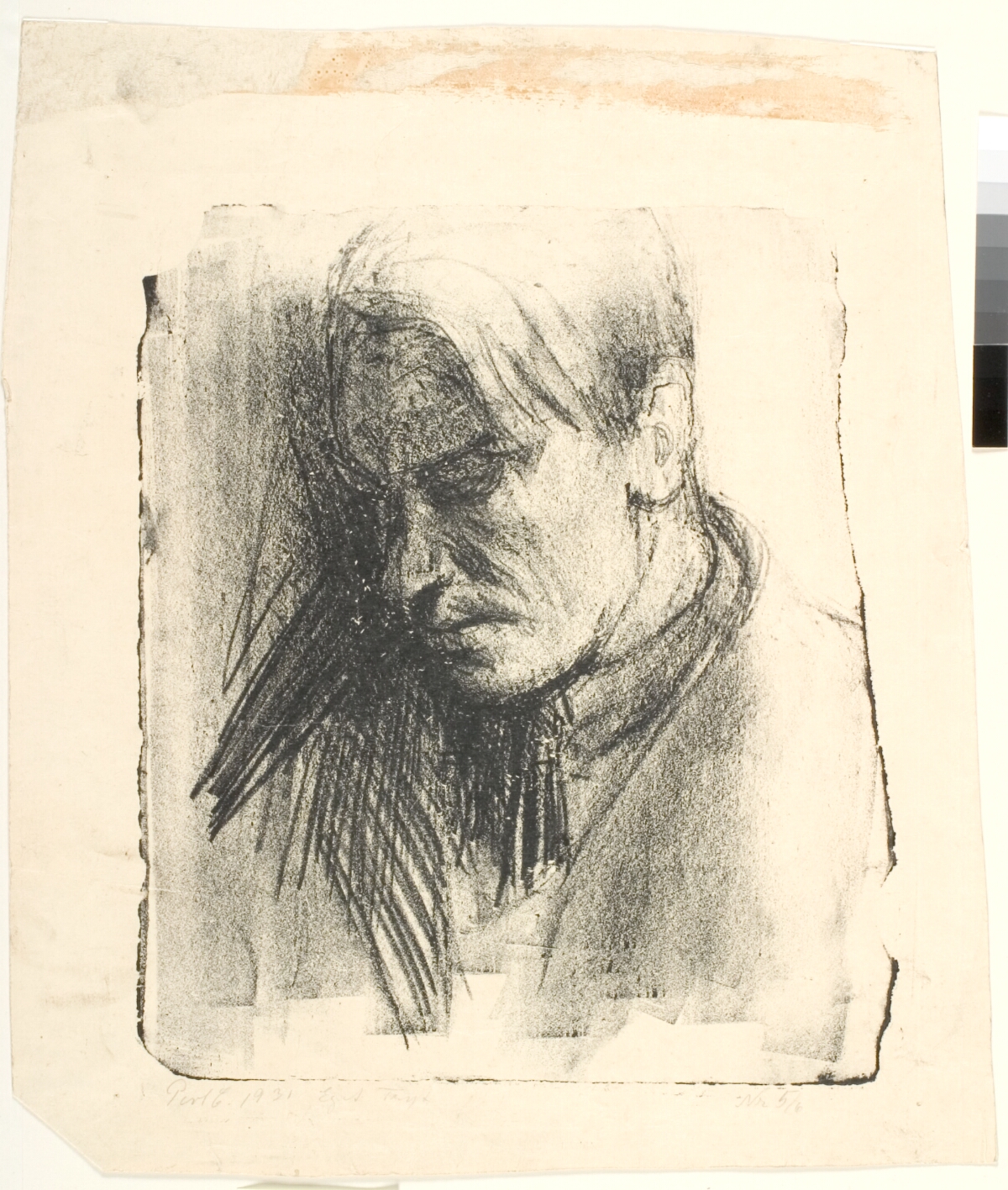 Portræt af maleren Alfred Simonsen, 1931, Povl Christensen | SMK Open