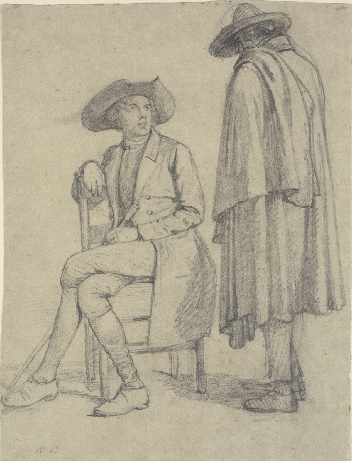 Abbate i samtale med en romer, 1810 – 1873, Wilhelm Marstrand | SMK Open