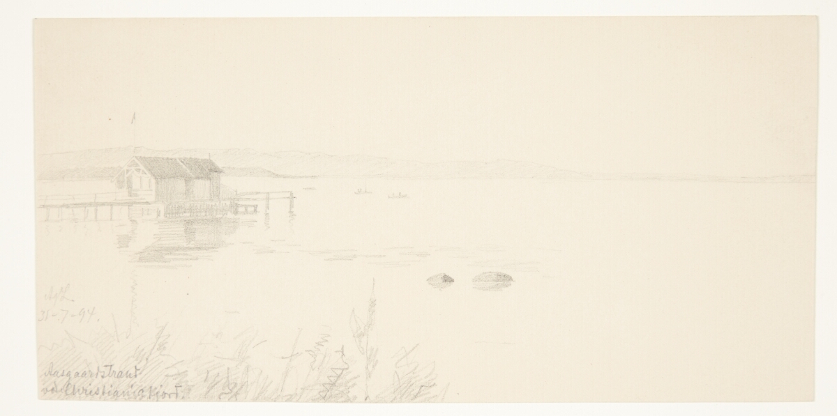 Aalsgaard strand ved Christianiafjord, 1894, Agnes Lunn | SMK Open