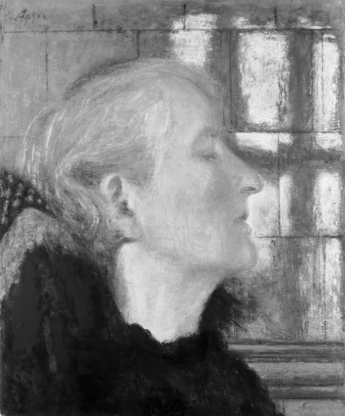 Ingeborg Agger, f. Stuhlmann, kunstnerens hustru, 1951 – 1952, Knud ...