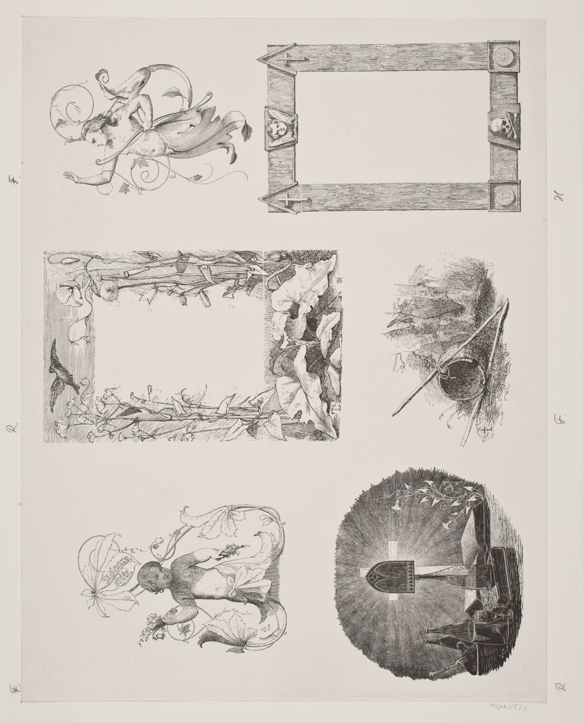Seks træsnit efter J. Th. Lundbye. Medlemsblad fra Den Danske ...