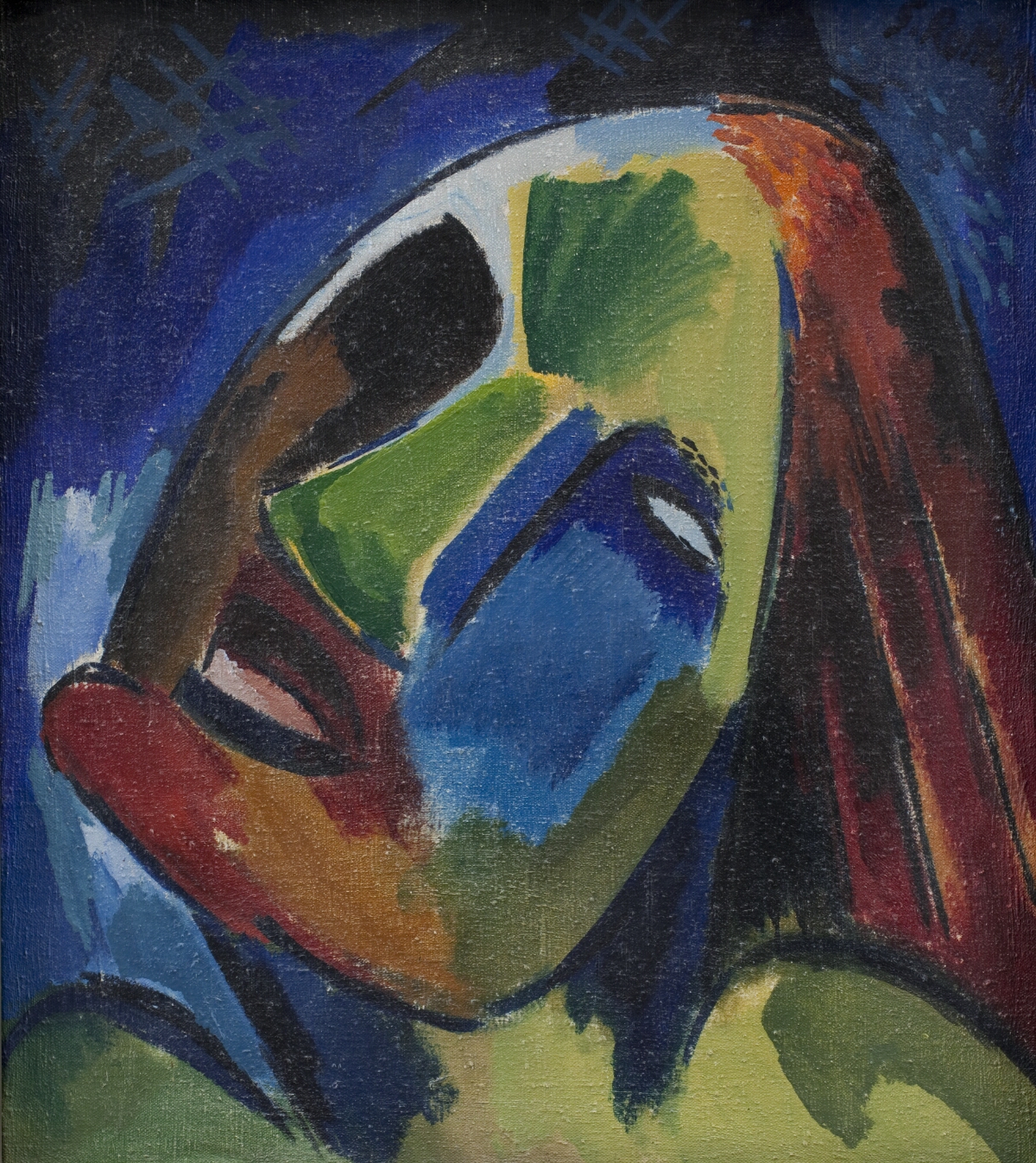 Kvindehoved, 1921, Karl Schmidt-Rottluff | SMK Open