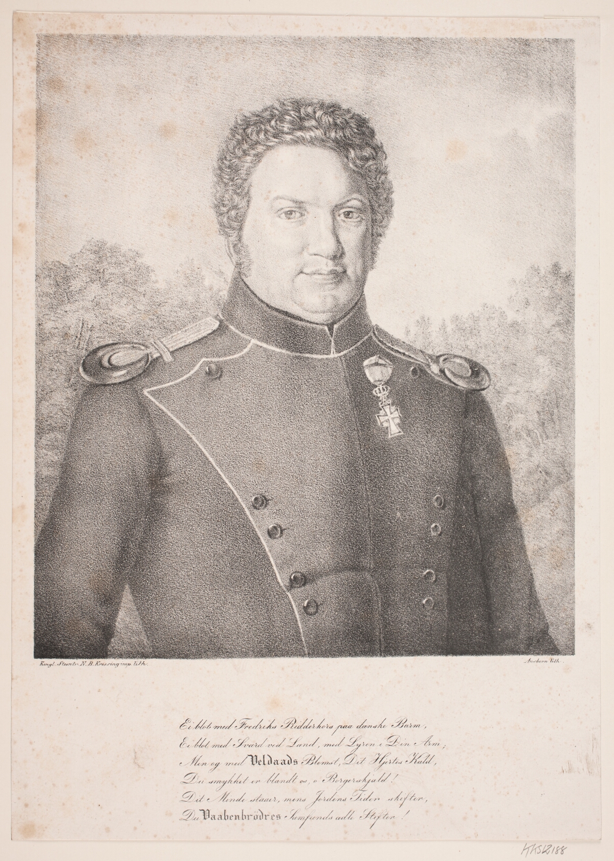 Johan Gerhard Fredrik Garbrecht, 1829 – 1837, F. Ausborn | SMK Open