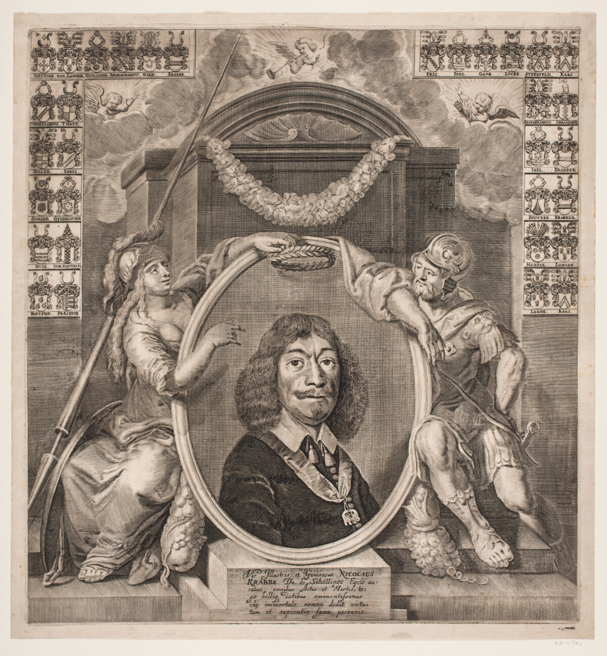 Niels Krabbe. Fra ligprædiken, 1665, Albert Haelwegh, Albert Haelwegh ...