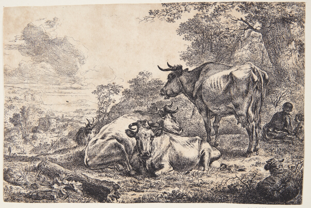 Hoved og bryst af sovende, nøgen kvinde, 1953, Knud Agger, J. Chr ...