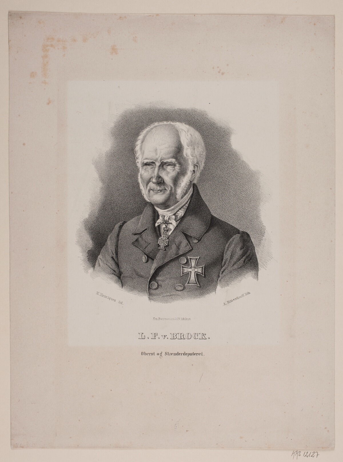 L. F. v. Brock, 1843, Adolph Kittendorff, Nathan Henriques | SMK Open