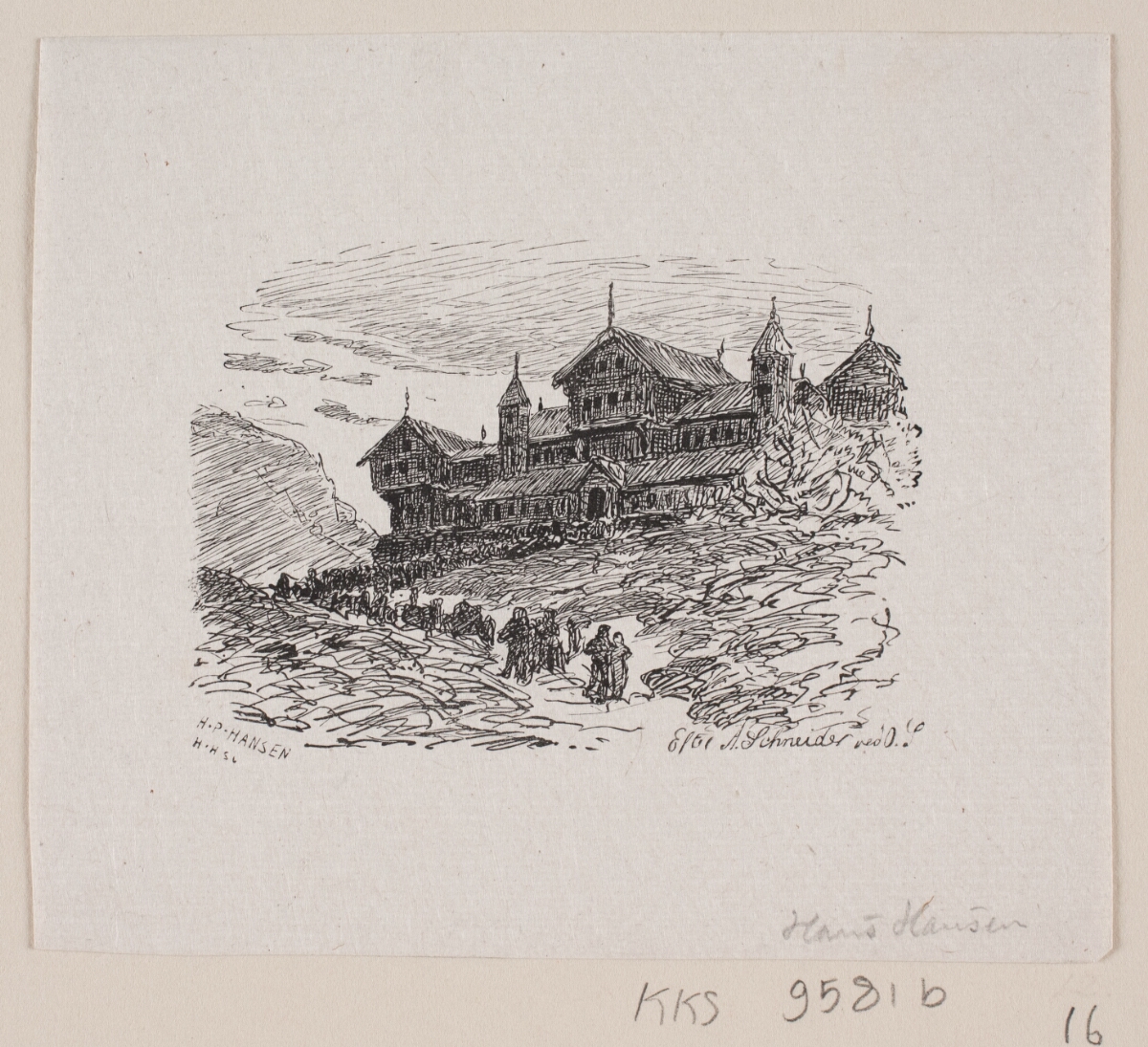 Illustration til "Østen for sol og vesten for måne", 1879, Hans Peter ...
