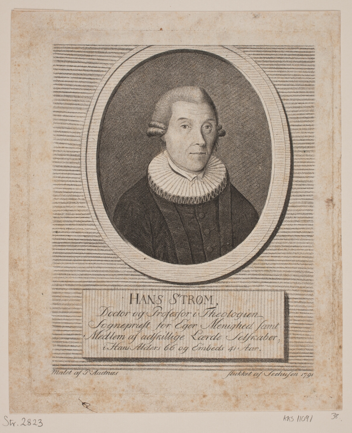 Hans Strøm, 1791, Johan Christoph Seehusen, Peder Aadnæs | SMK Open