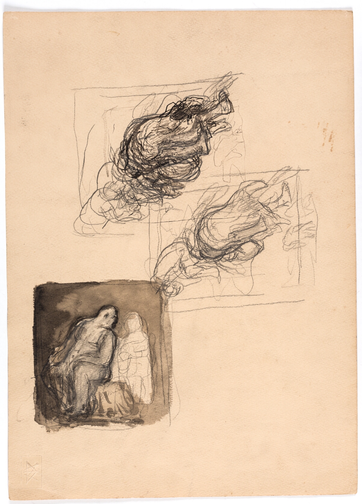 Tre kompositionsstudier, 1879 – 1910, Oluf Hartmann | SMK Open
