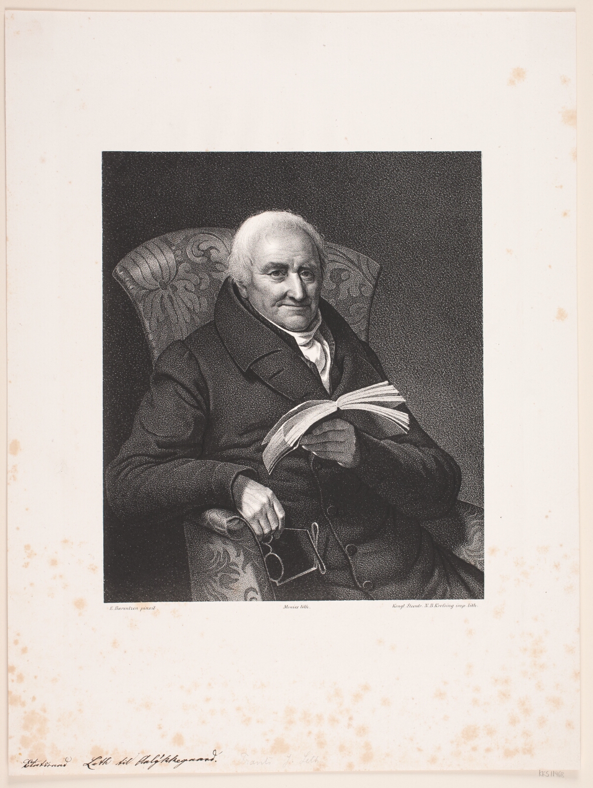 F. J. Leth, 1834, David Monies, Emil Ditlev Bærentzen, Det Kongelige ...