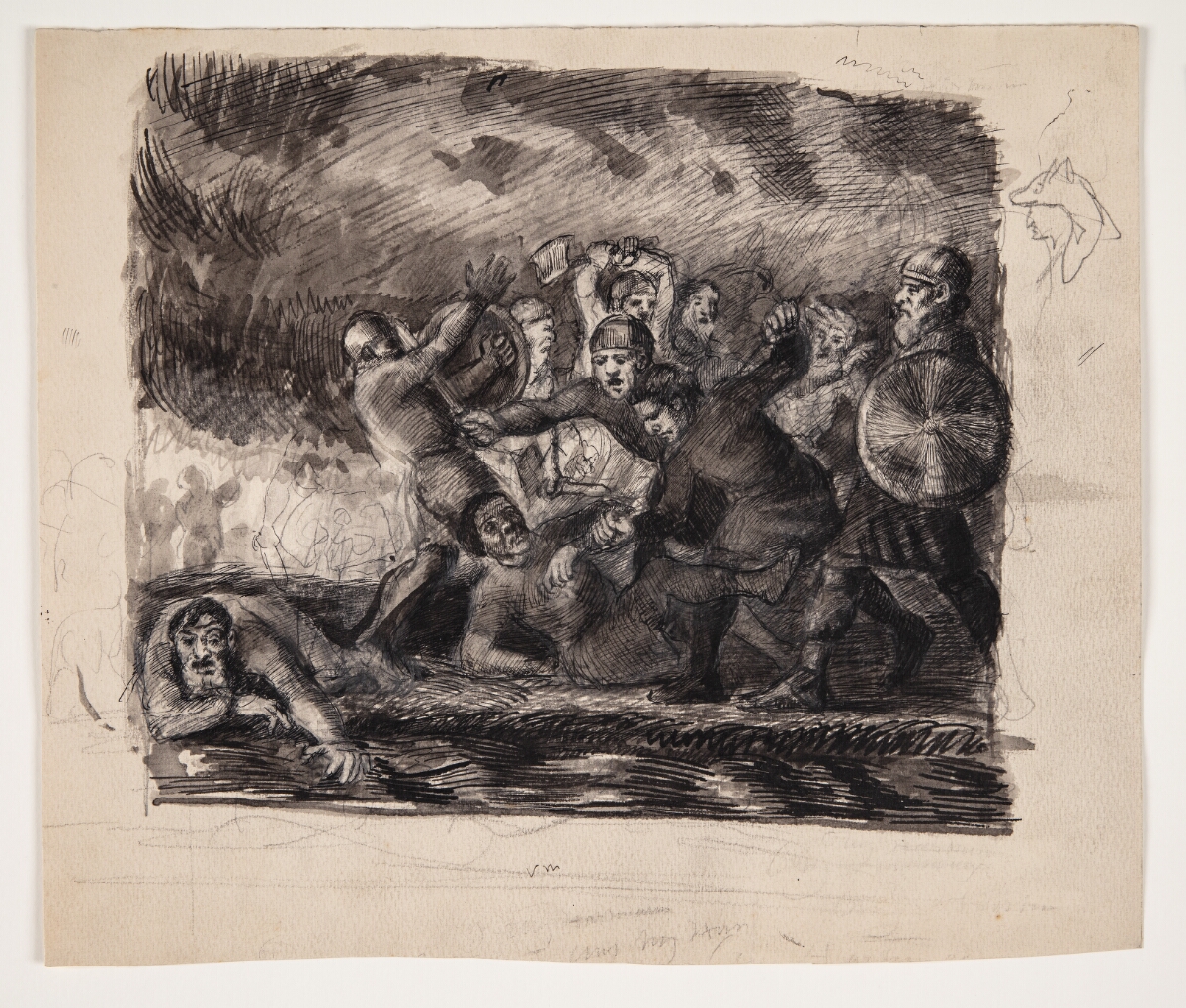 Slagscene, 1879 – 1910, Oluf Hartmann | SMK Open