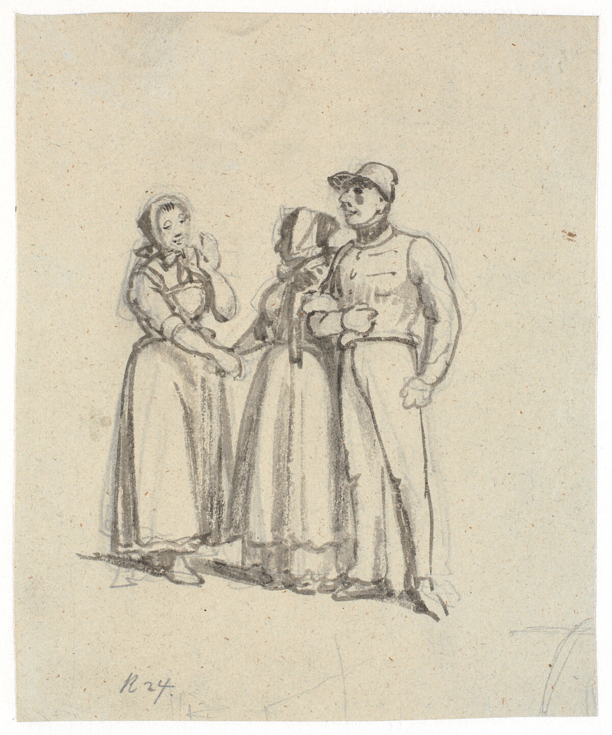 Soldatens moder møder en bekendt, 1810 – 1873, Wilhelm Marstrand | SMK Open